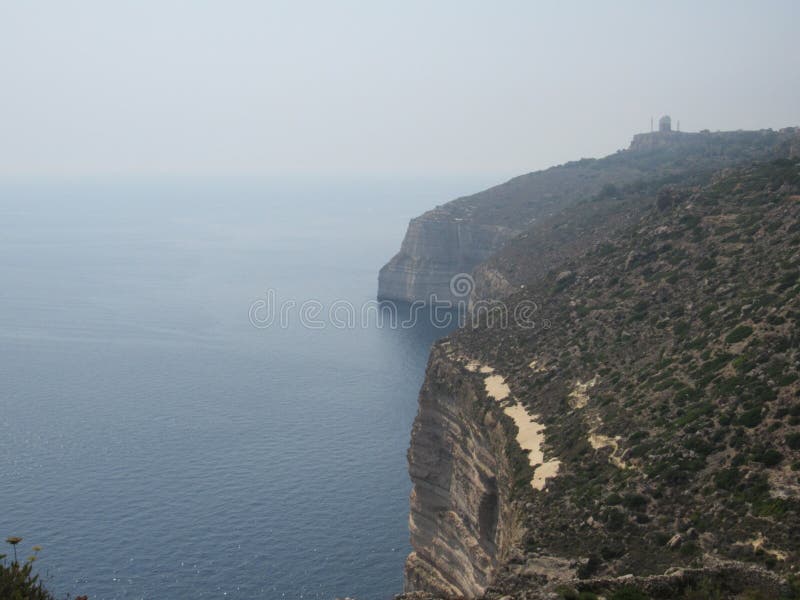 Seaside Escarpment: Dingli Cliffs Beauty Stock Image - Image of beach ...