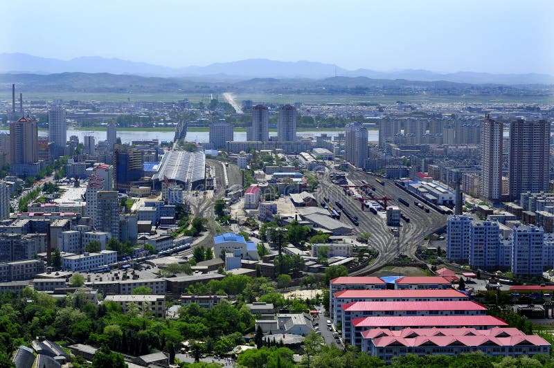 Overlooking the city stock image. Image of stream, buildings - 9635791