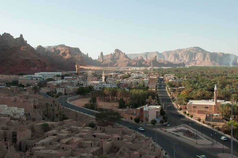 Overlooking the City of Al Ula, Saudi Arabia Stock Photo - Image of ...