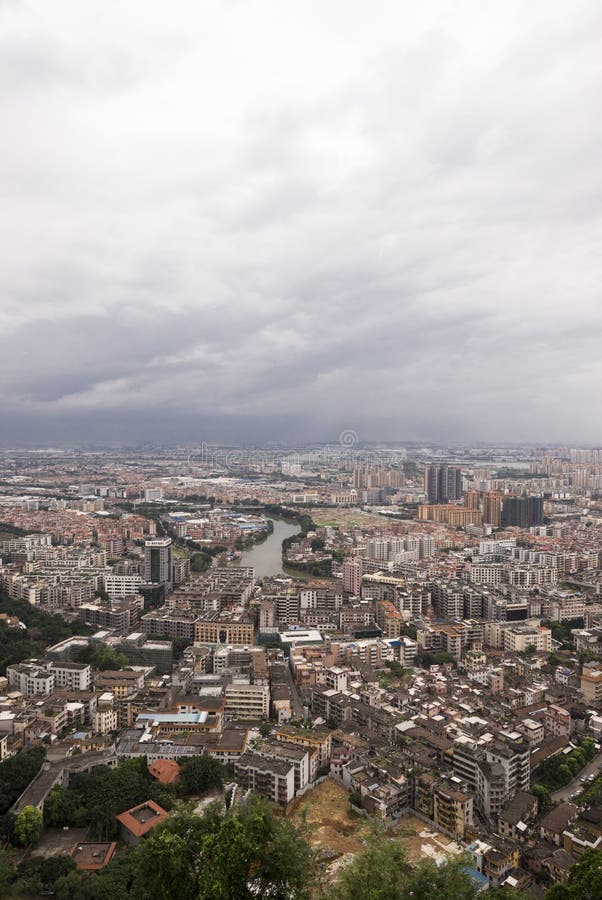 Overlooking the City Landscape Stock Image - Image of china, city: 41474031