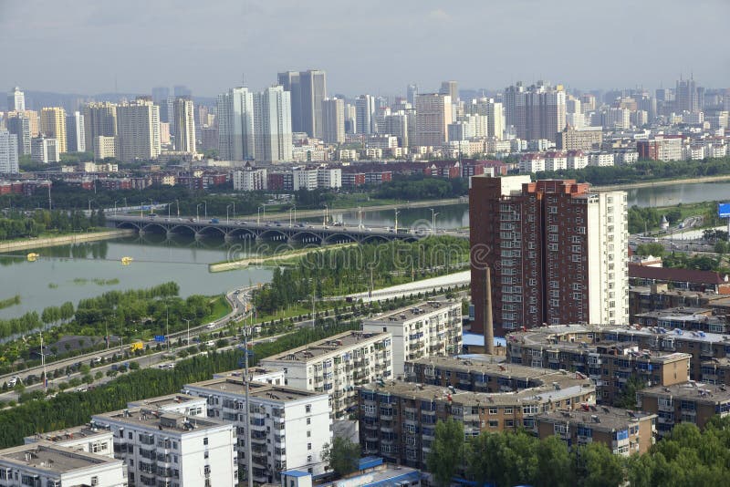 Overlooking city view stock photo. Image of district - 20787578