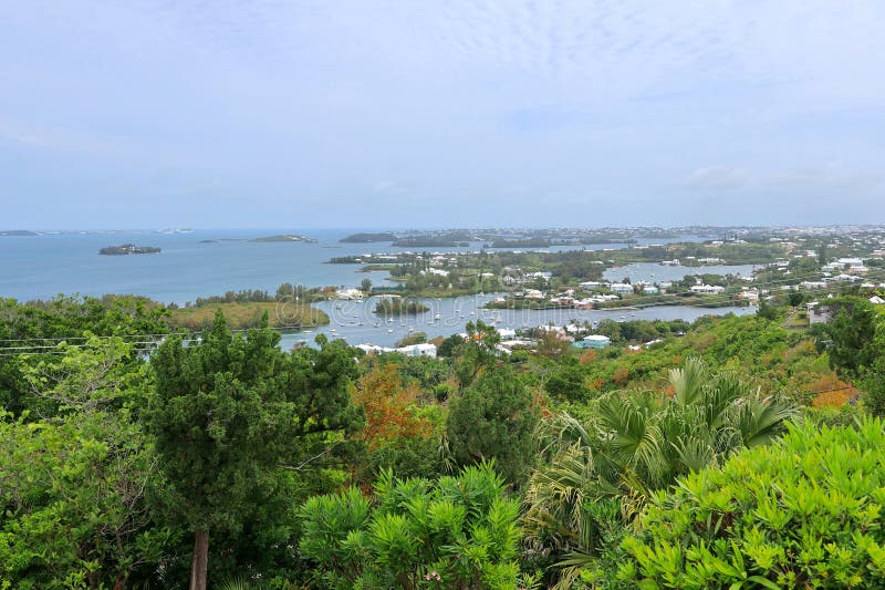 Coast of Bermuda Seascape stock photo. Image of nestled - 385793636