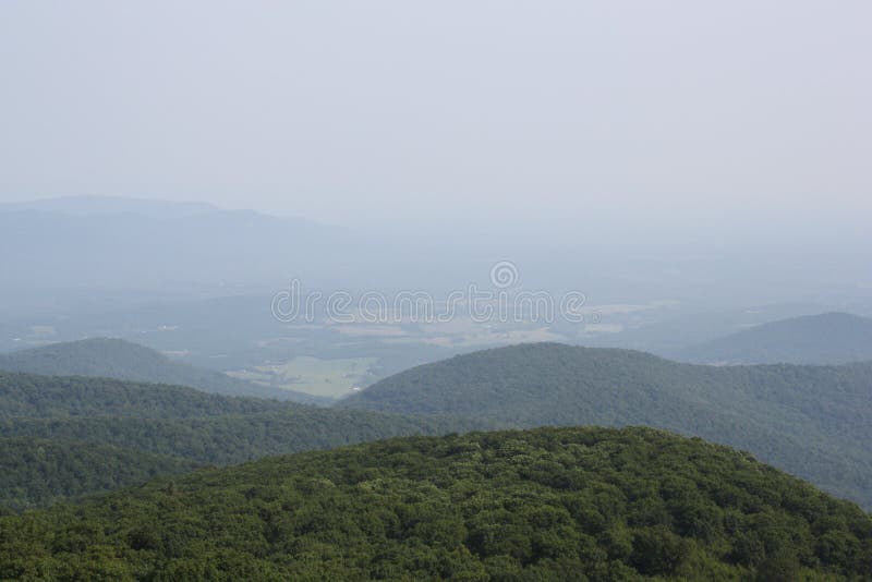 Overlooking the Hills and Valley of the Blue Ridge Mountains in ...