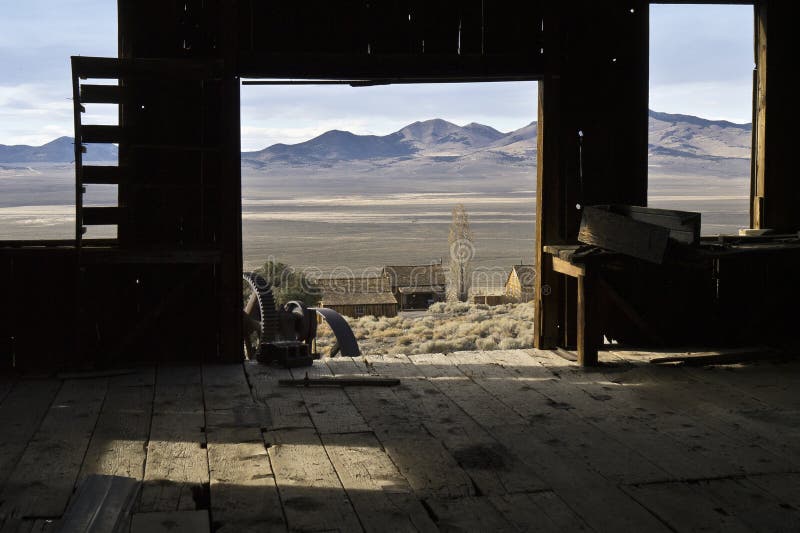 Overlooking the Ione Valley in Northern Nevada Stock Image - Image of ...