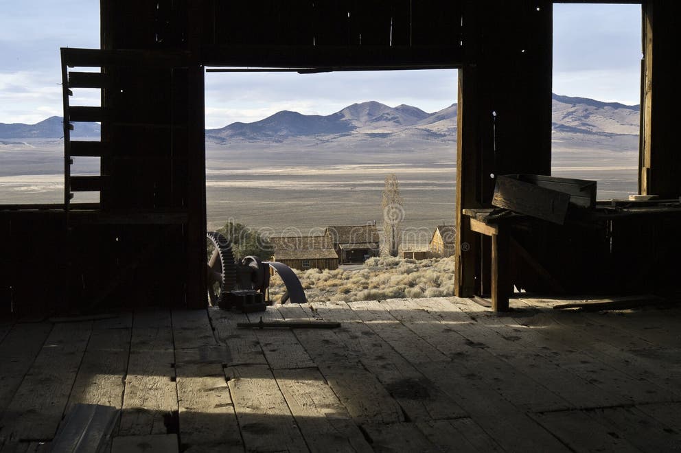Overlooking the Ione Valley in Northern Nevada Stock Image - Image of ...