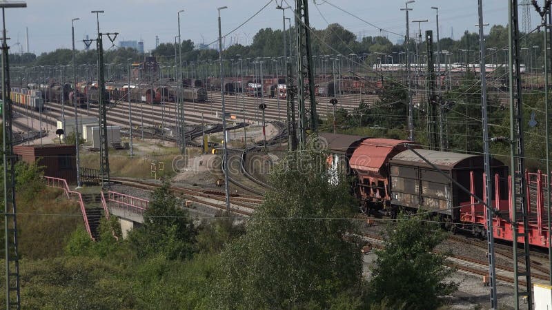 Switchyard Maschen stock footage. Video of station, cargo - 108607348