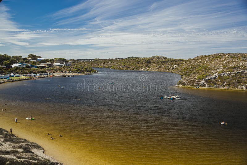 Overlooking Moore River in Guilderton Stock Image - Image of outdoors ...