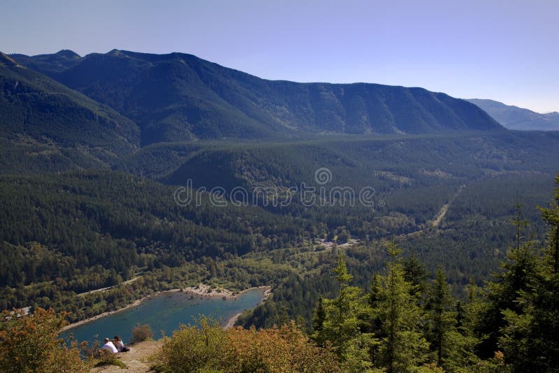 Overlooking Mountain Valley Stock Image - Image of panorama, forested ...
