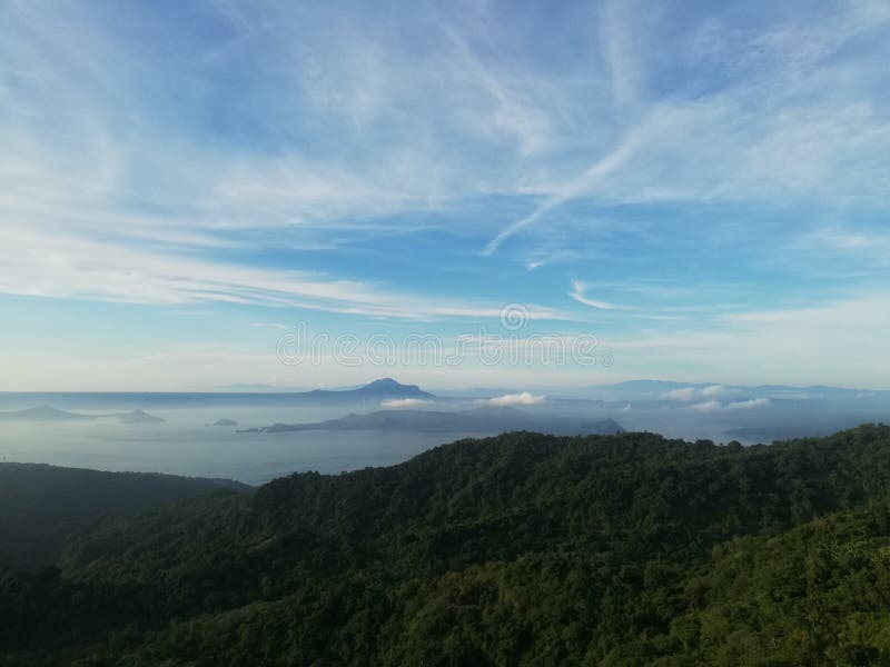 Overlooking the Mountains and Seas Stock Photo - Image of overlooking ...