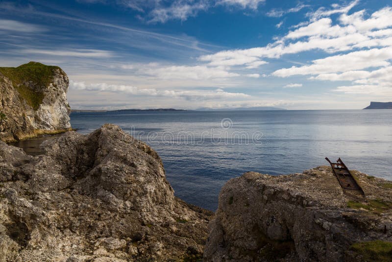 Overlooking the ocean stock image. Image of vastness - 93769673