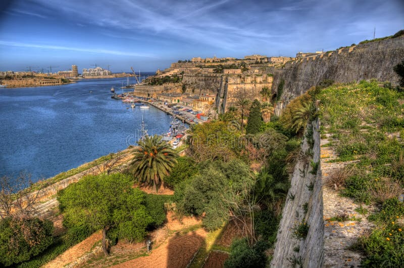 Valletta Dawn, Malta stock photo. Image of malta, golden - 9574208