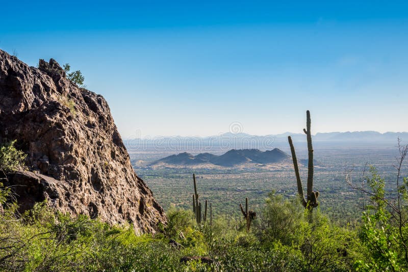 An Overlooking View of Nature in Apache Junction, Arizona Stock Image ...