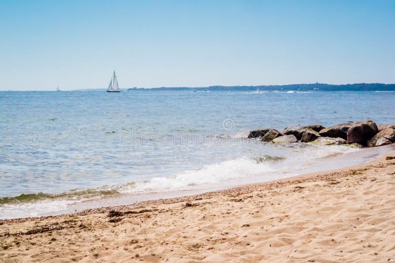 The Overlooking View of the Shore in Massachusetts at Cape Cod Beach ...