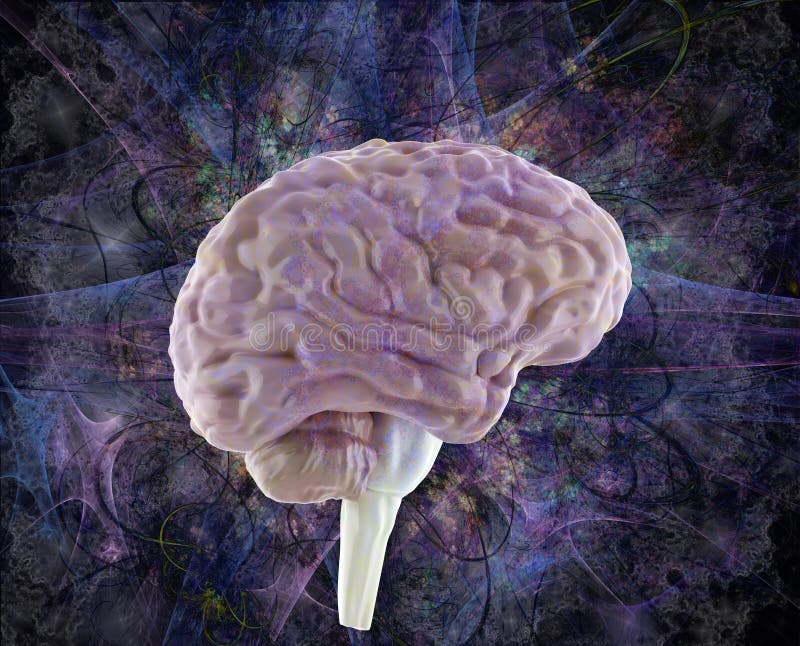 Overmind, brain activity stock illustration. Illustration of nervous ...