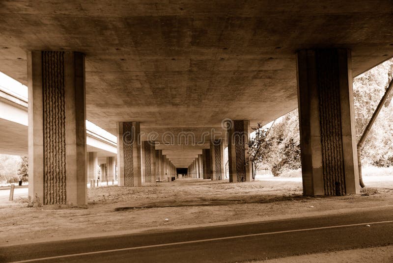 Overpass Bridge stock photo. Image of bright, modern, sightseeing - 5220920