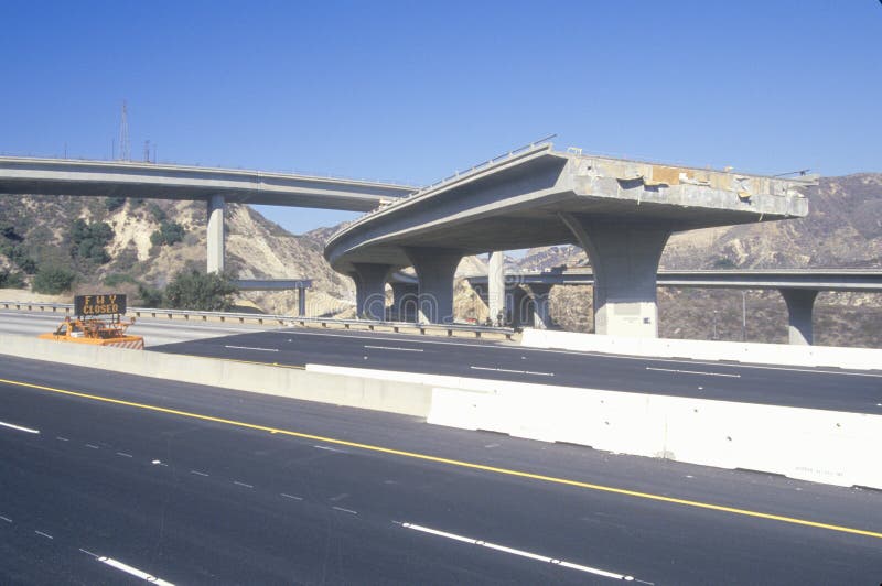 Overpass that Collapsed on Highway 10 Editorial Stock Photo - Image of ...