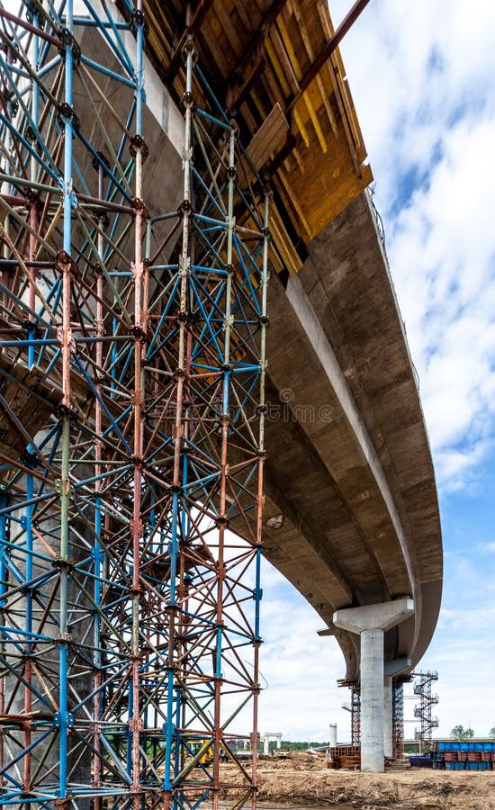 Overpass construction stock image. Image of girder, design - 43797999