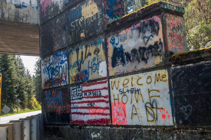 Overpass Graffiti 1 stock photo. Image of public, state - 53643584