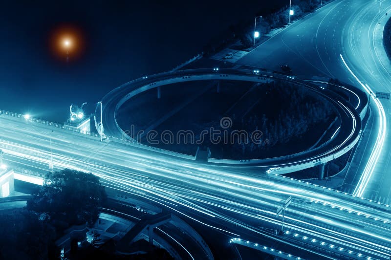 Overpass Night stock photo. Image of overpass, traffic - 23288000