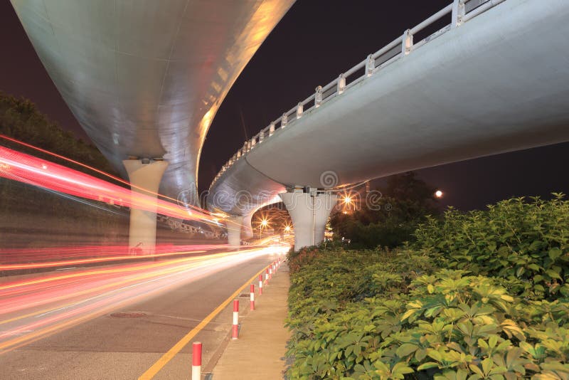 Overpass night sight stock photo. Image of highway, interchange - 31383964