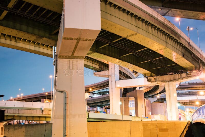Overpass in Osaka stock photo. Image of osaka, highways - 65701174
