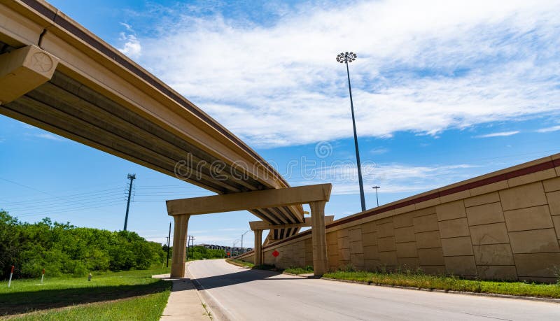 Flyover Architecture of Transport System. Bridge Overpass on Highway ...