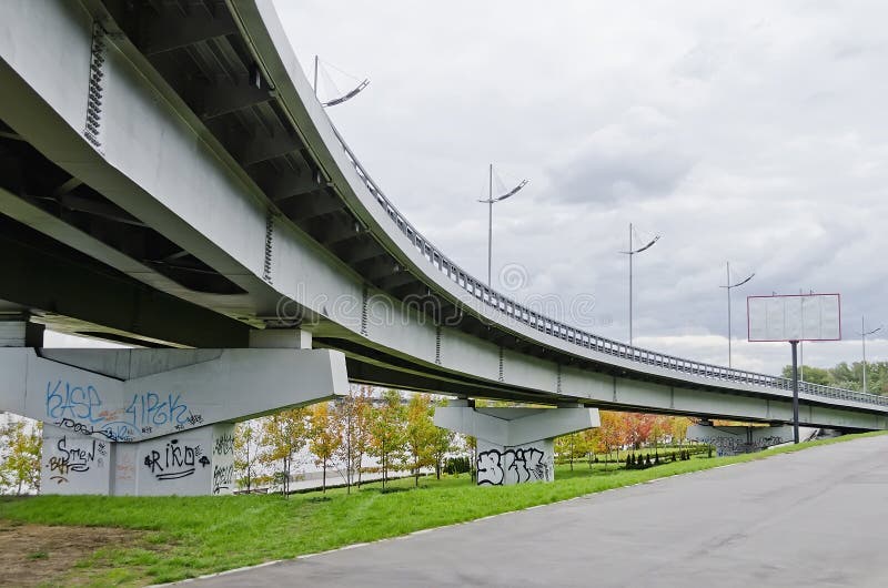 Freeway overpass stock image. Image of travel, street - 12175165