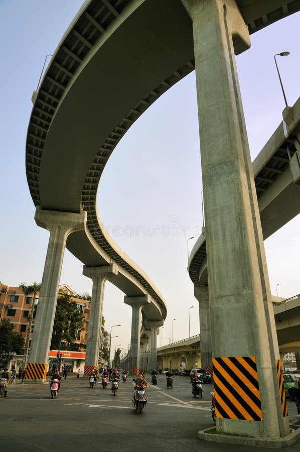 Overpasses in sky editorial stock image. Image of urban - 35503864