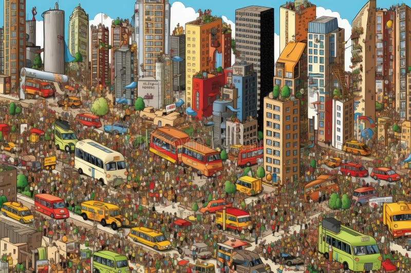 Overpopulation - Generative AI Stock Photo - Image of generative ...