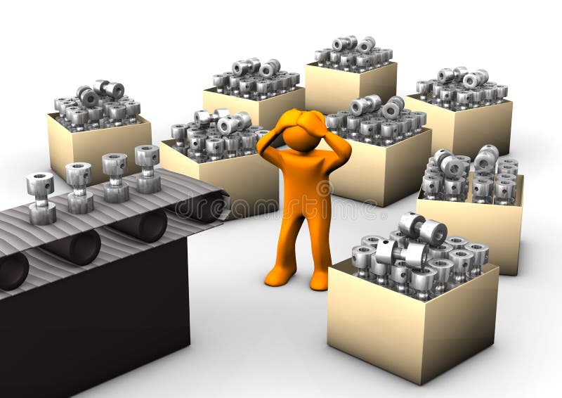 Overproduction stock illustration. Illustration of finished - 25307259