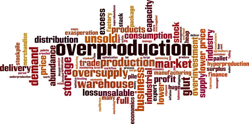 Overproduction stock illustration. Illustration of finished - 25307259