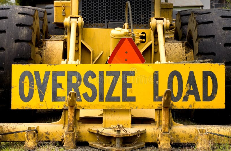 Oversize Load stock photo. Image of fear, yellow, earth - 916908