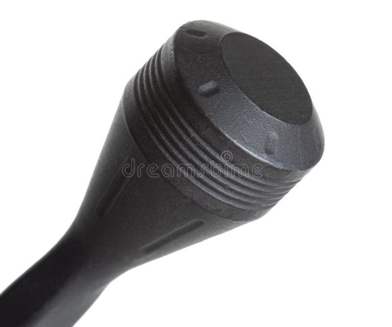 Oversized Bolt Handle for a Hunting Rifle Stock Photo - Image of white ...