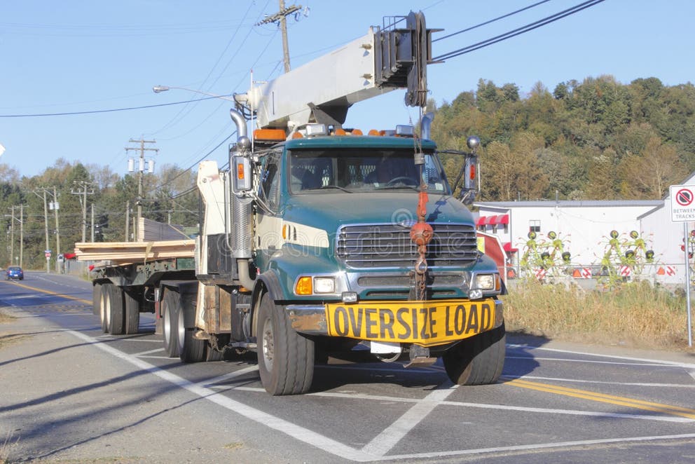 Oversized Load stock photo. Image of street, transporting - 26965496