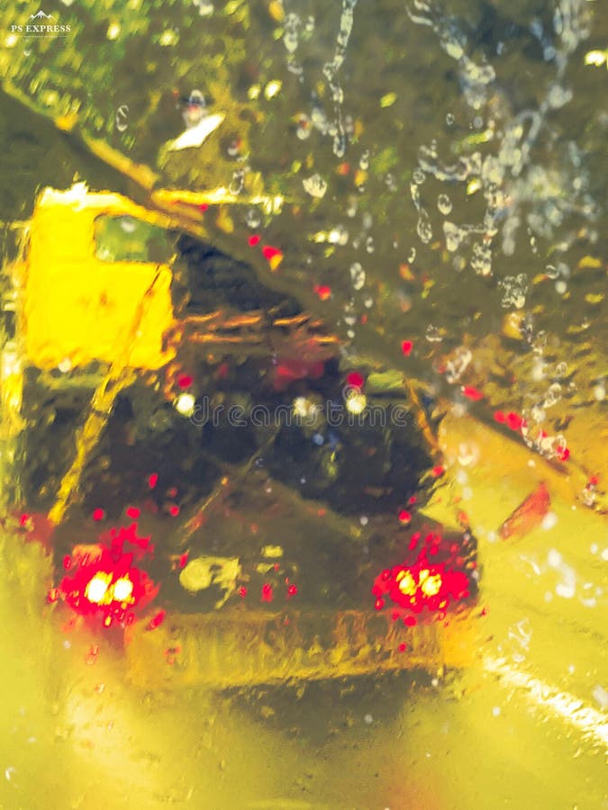 Oversized Load stock photo. Image of rain, load, truck - 161544196