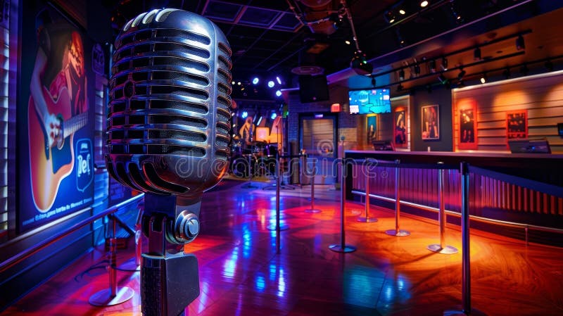 An Oversized Microphone Display Allows Guests To Sing into it and Hear ...