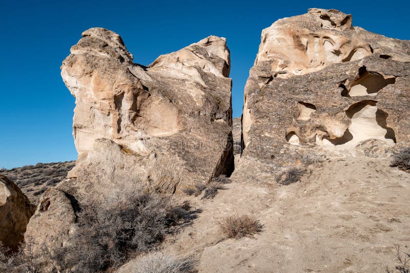 Oversized Rocks Made of Oolite Stock Photo - Image of desert, shapes ...