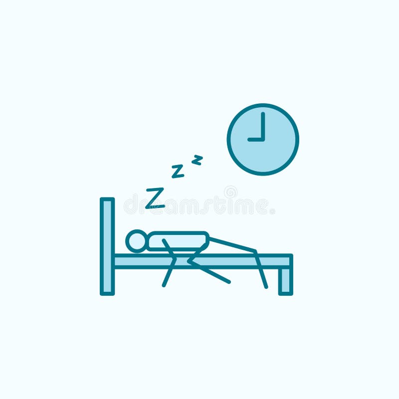 Oversleep Work Outline Icon. Element of Lazy Person Icon for Mobile ...