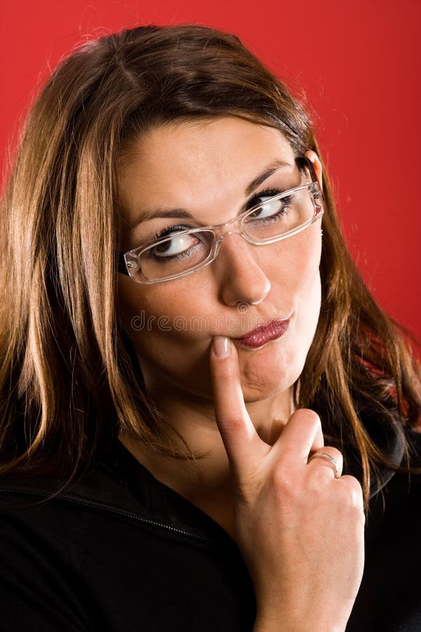 Overstated thoughtfully stock image. Image of thoughtful - 4200027