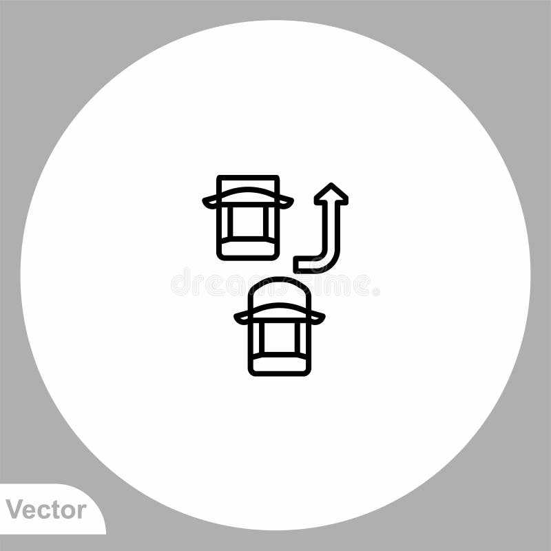 Overtake Vector Icon Sign Symbol Stock Illustration - Illustration of ...