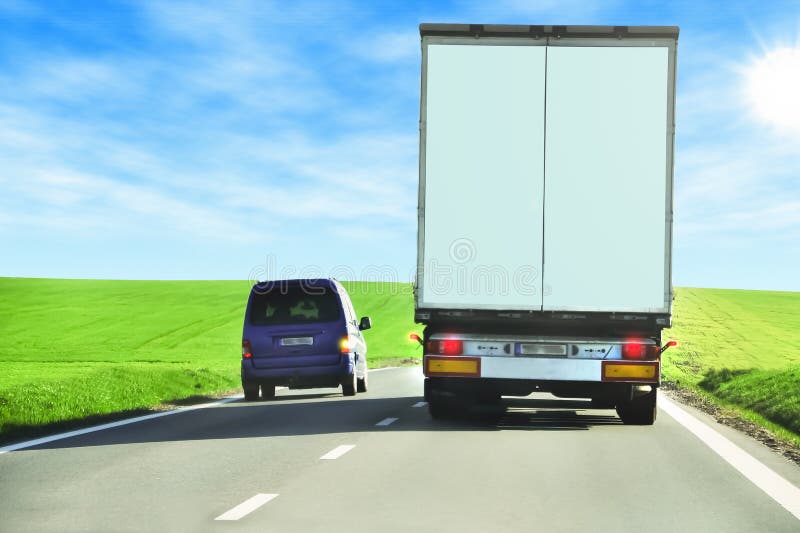 Overtaking stock photo. Image of green, overtaking, heavy - 46276592