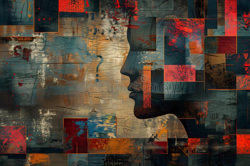 Overthinking, Depression, Anxiety – Conceptual Illustration of ...