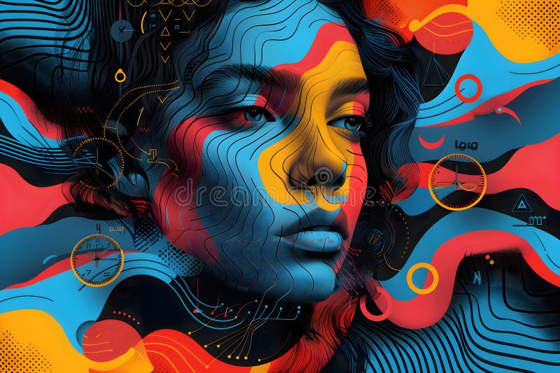 Overthinking, Depression, Anxiety – Conceptual Illustration of ...