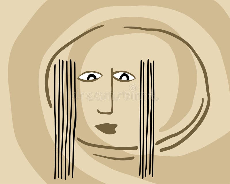 Overthinking Things - Abstract Person Stock Vector - Illustration of ...