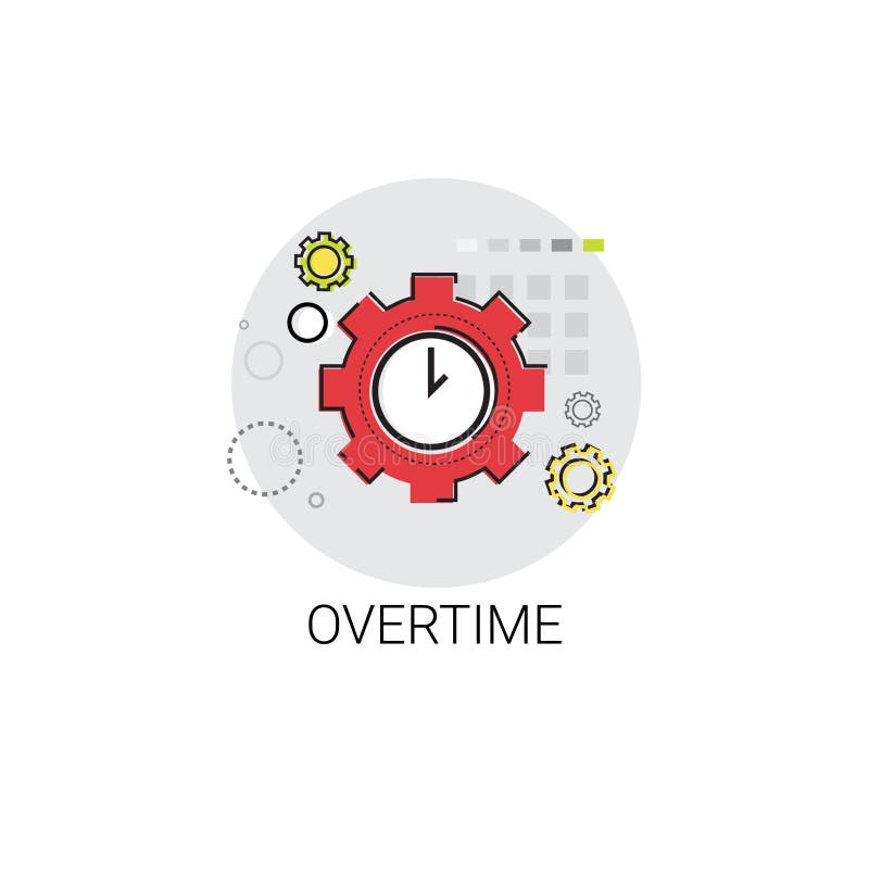Overtime Icon Stock Illustrations – 2,310 Overtime Icon Stock ...