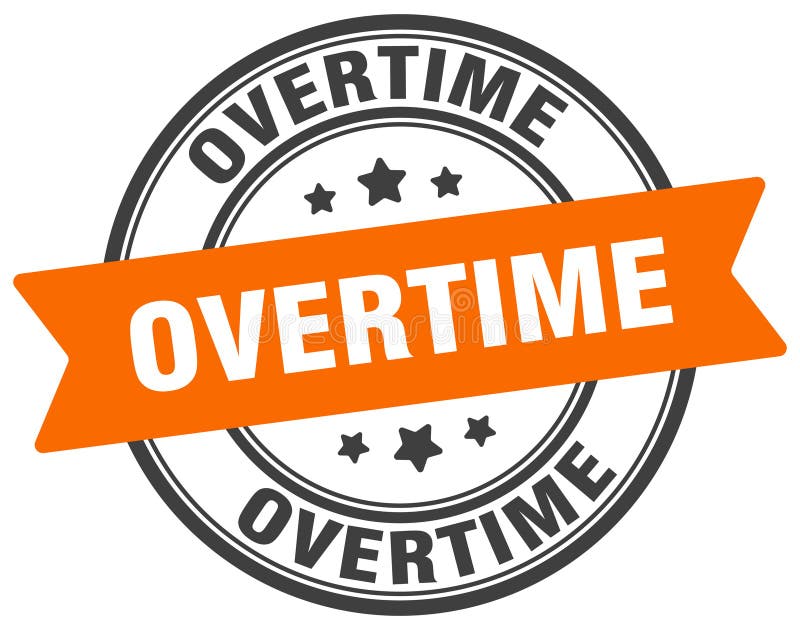 Overtime red stamp text stock vector. Illustration of symbol - 45222470