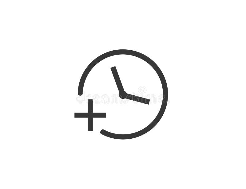 Overtime, Time Icon. Vector Illustration. Stock Vector - Illustration ...