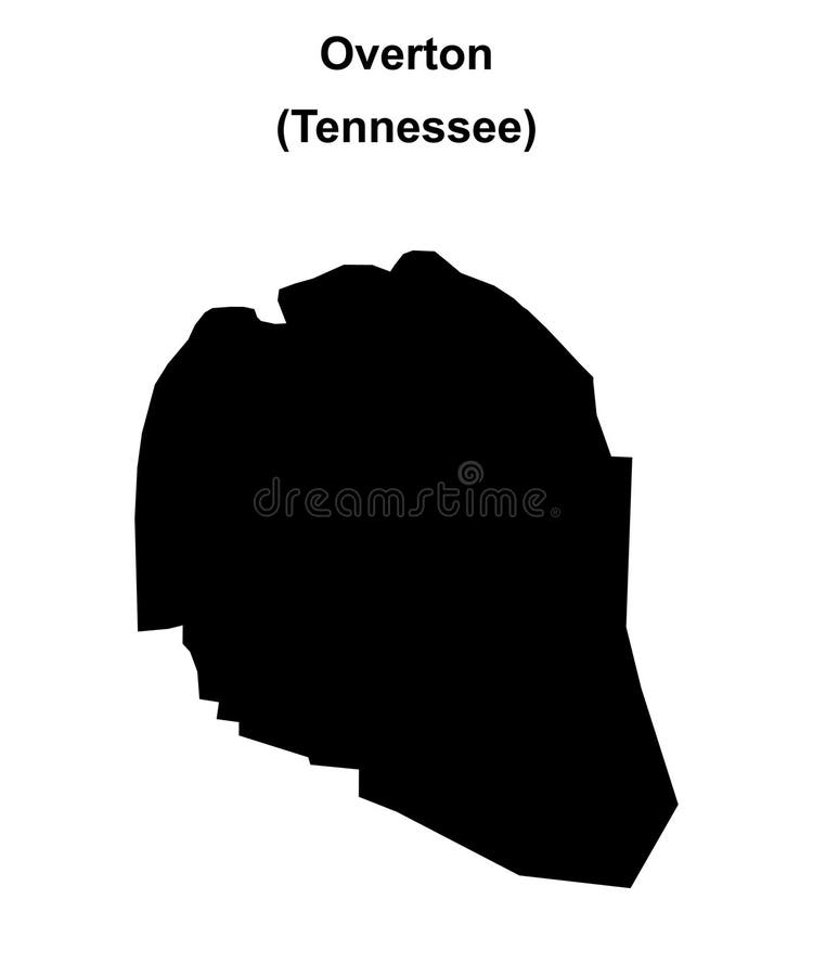 Overton outline map stock illustration. Illustration of vector - 361761976