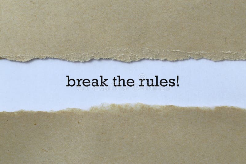 Overtreding Van De Regels Op Papier Stock Foto - Image of achtergrond ...