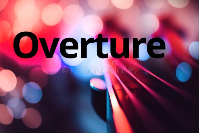 Overture Text Title Words Music Background Stock Illustration ...